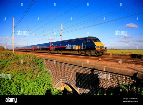 Gner 82 Class Dvt Electric Hst Train Ecml Connington Peterborough