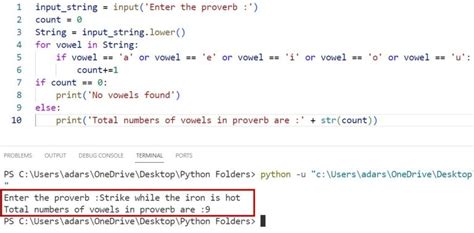 Count And Display Vowels In A String In Python