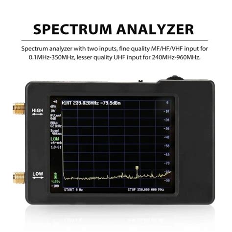 Új Verzió Portable Apró Spectrum Analyzer Handheld Tiny Frequency Analyzer Khz Mf Hf