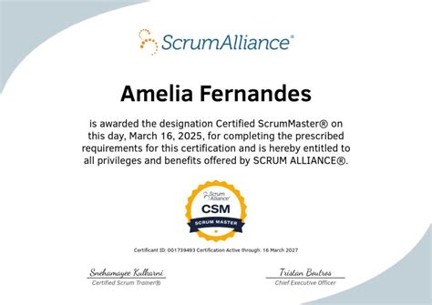 Scrummaster Agile Continuouslearning Amelia Fernandes