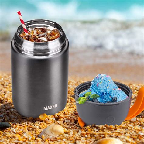 Maxso Termo De Sopa Para Alimentos Fríos Y Calientes Para Adultos Y