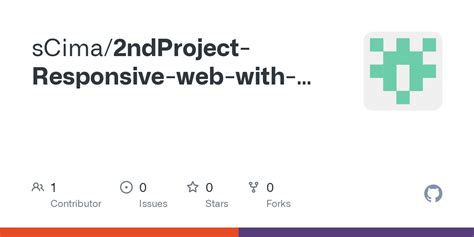 GitHub SCima 2ndProject Responsive Web With Basic Animation