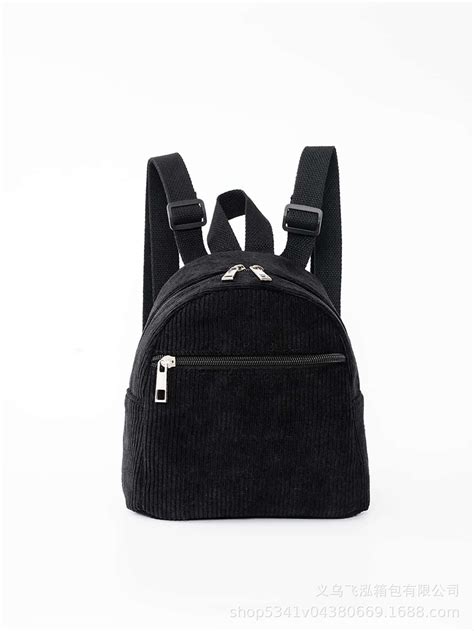 跨境热卖迷你净色多色儿童背包时尚灯芯绒小背包双肩包 阿里巴巴