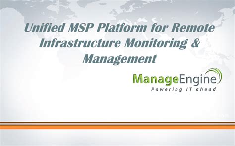 ManageEngine IT MSP Unified IT Management Platform