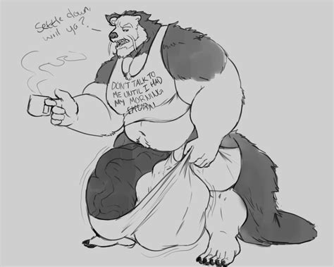 Rule 34 Anthro Ball Bulge Balls Beard Belly Big Balls Big Muscles Big