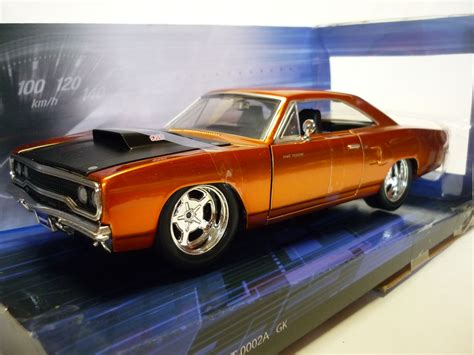 Plymouth Road Runner Orange Fast And Furious Jada 124 Les Miniatures