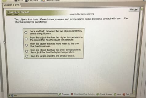 solved two objects that have different sizes masses and
