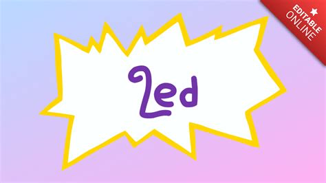 Led Rugrats Logo Text Effect Generator