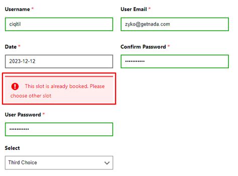 How To Configure Advanced Date Field Options User Registration
