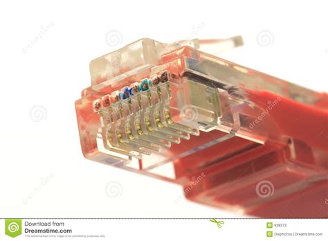 Close Up Of Patch Cable Stock Image Image Of Link Data