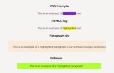 CSS To Highlight Text In Color Using HTML Codeconvey