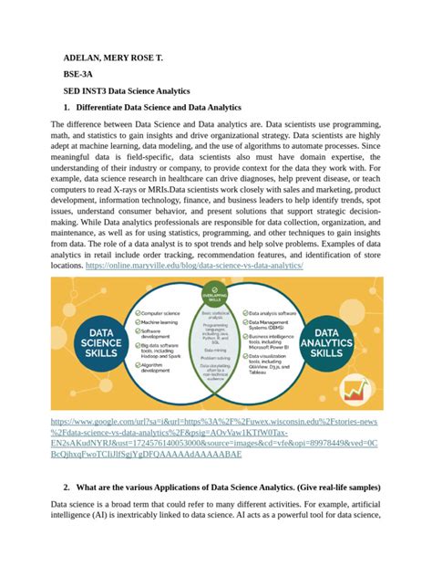 Differentiate Data Science And Data Analytics Pdf