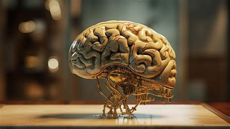Generative Ai Human Brain And Artificial Intelligence Concept Big