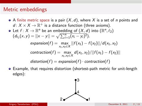 Metric Embeddings And Expanders Ppt