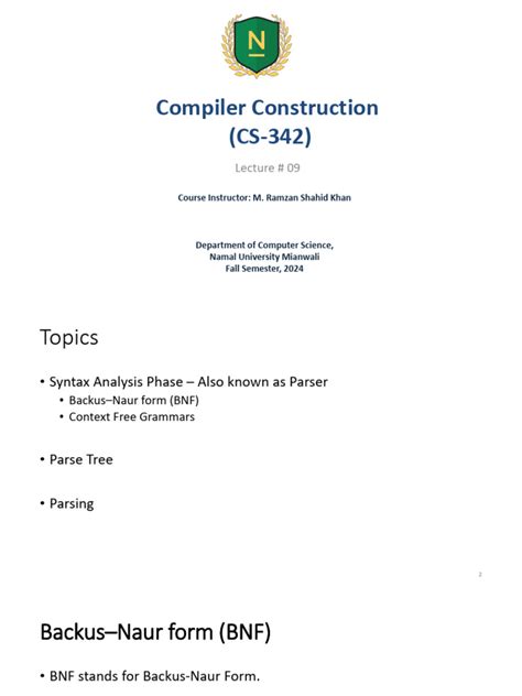 Ccweek 05lecture09 Pdf Parsing Theoretical Computer Science