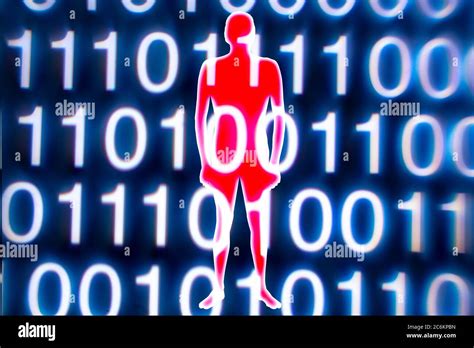 Binary Man Conceptual Illustration Stock Photo Alamy