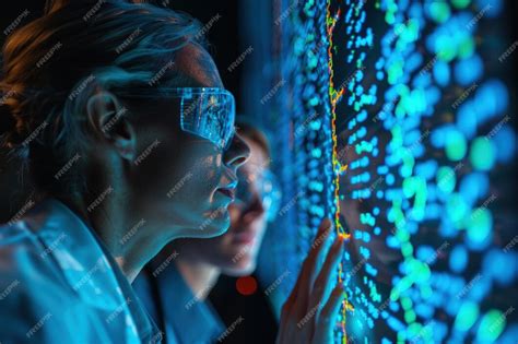 Premium Photo Bioinformatics Experts Analyzing Genetic Data To Understand Complex Diseases