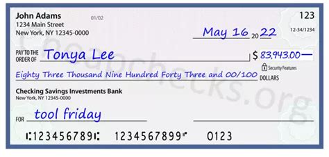 How To Write A Check For 83943 Dollars Cheap Checks