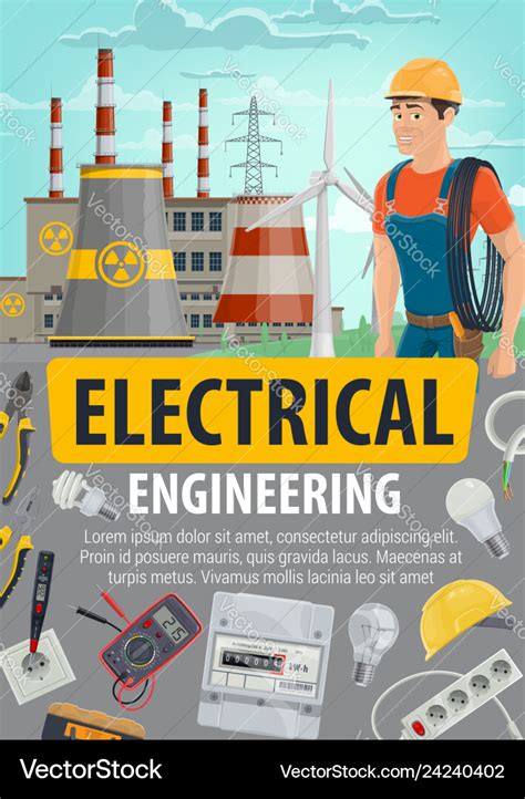 Electrical Engineering And Energy Sector Vector Image