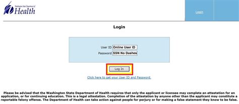 Renewals Online New Users Washington State Department Of Health
