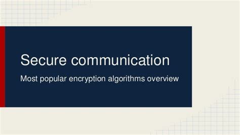 secure communication
