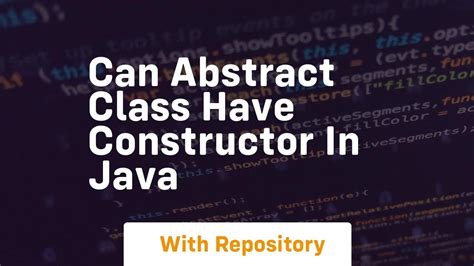 Can Abstract Class Have Constructor In Java Youtube