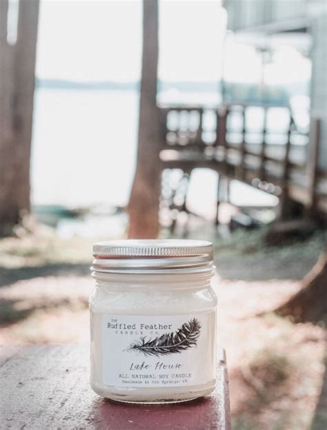 Lake House Soy Candle All Natural Soy Candle 10oz The Ruffled
