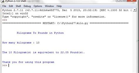 Free Programming Source Codes And Computer Programming Tutorials Kilograms To Pounds Converter