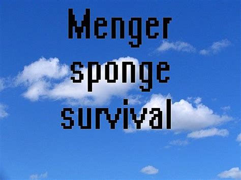 Menger Sponge Survival 14 Minecraft Map