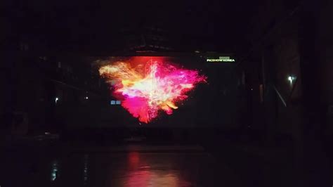 언제 어디서나 500인치 이동식 소극장 3d 홀로그램 메쉬스크린 Youtube