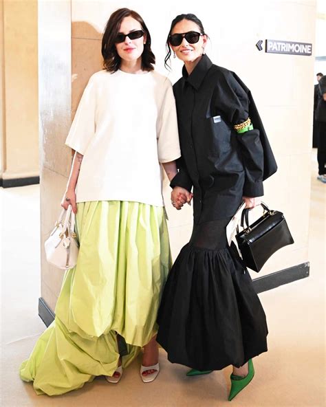 Demi Moore And Daughter Tallulah Willis Attend Paris Fashion Week