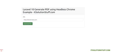How To Create Pdf Using Headless Chrome In Laravel