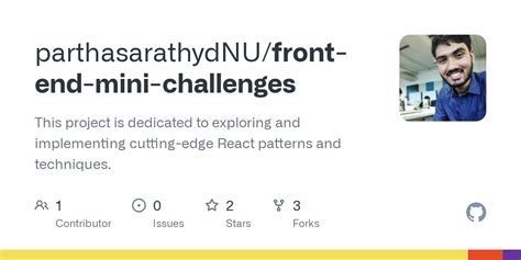 GitHub ParthasarathydNU Front End Mini Challenges