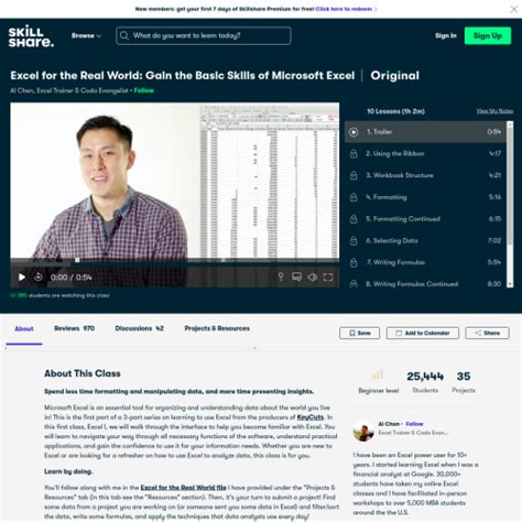10 best microsoft excel courses and classes