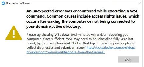 windows 启动Docker Desktop报Docker Desktop Unexpected WSL error错 未来的羁绊 博客园