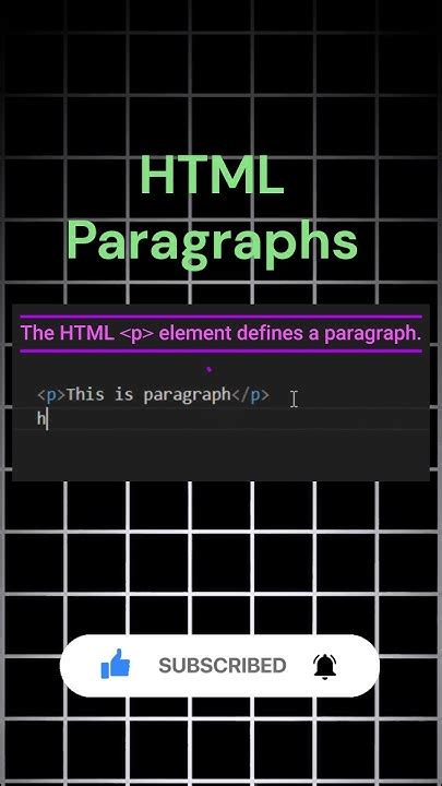 Html Paragraphs Web Tech Shorts Viralshorts Coding Youtube