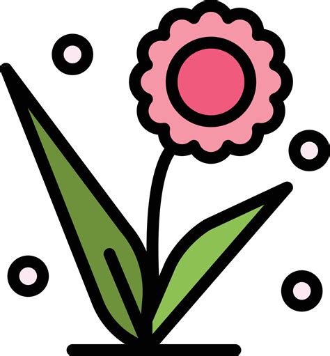 Flora Floral Flower Nature Spring Flat Color Icon Vector Icon Banner