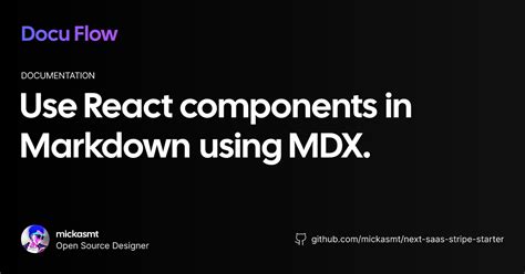 Components Docu Flow