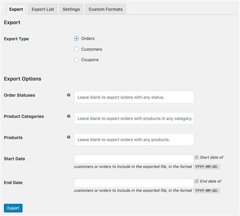 Woocommerce Customer Order Csv Export Woocommerce