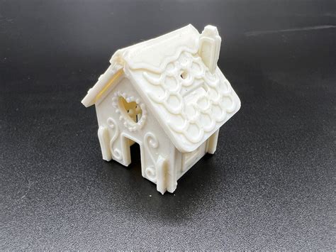 3d Printed Gingerbread House Model Etsy