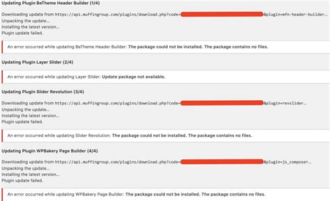 The Package Could Not Be Installed The Package Contains No Files Error Betheme Support Center