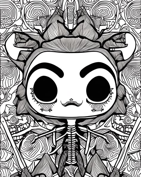 Cute Horror Coloring Pages