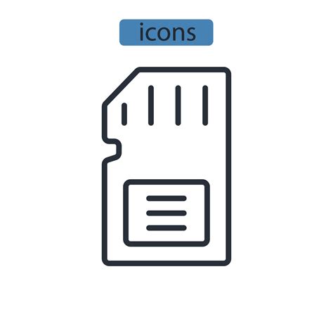 Memory Card Icons Symbol Vector Elements For Infographic Web 9485031
