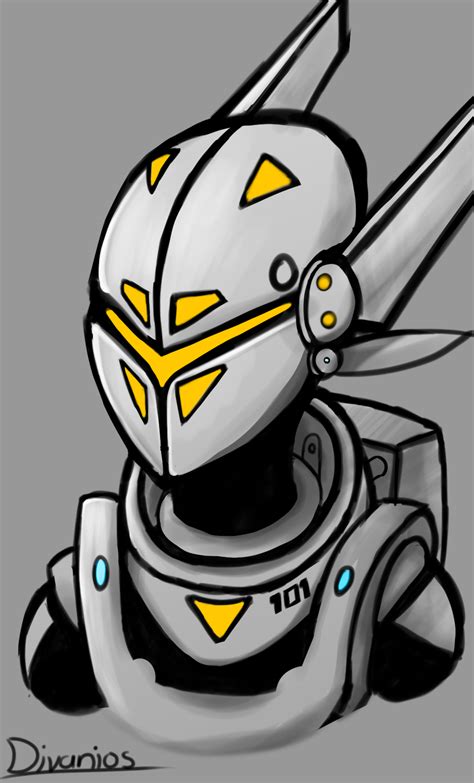 Easy Futuristic Armor Drawing