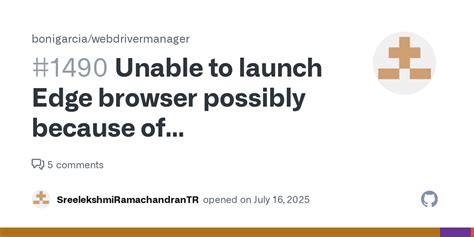 Unable To Launch Edge Browser Possibly Because Of Msedgedriver Storage
