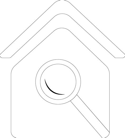 Isolated Property Search In Black Line Art Vector Art At Vecteezy