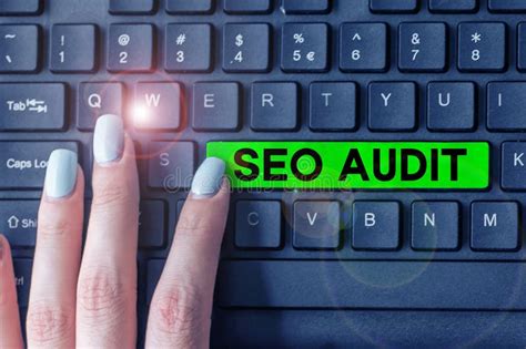 Conceptual Caption Seo Audit Business Showcase Search Engine