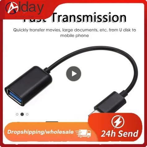 Кабель переходник Otg типа C Usb 3 1 типа C папа к Usb 3 0 мама O