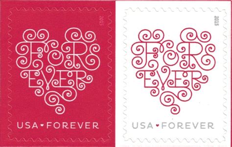 Usps Forever Hearts Forever Stamps 100 Stamps 5 Sheets Of 20