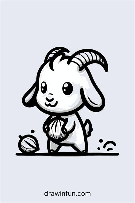 🐐38 Easy Cute Goat Drawing Ideas Draw In Fun